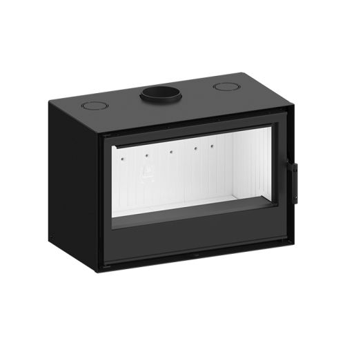 Wood-burning fireplace - CUBO 800 - Hitze - built-in / Single-sided ...