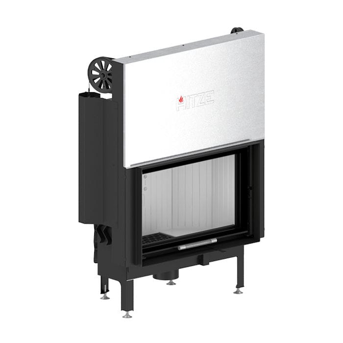 Wood-burning fireplace - ALBERO AL14G.H-D - Hitze - built-in / Single ...