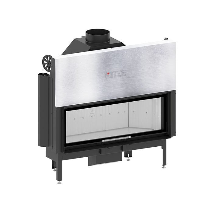 Wood-burning fireplace - ALBERO AL120X43G.H-D - Hitze - built-in ...