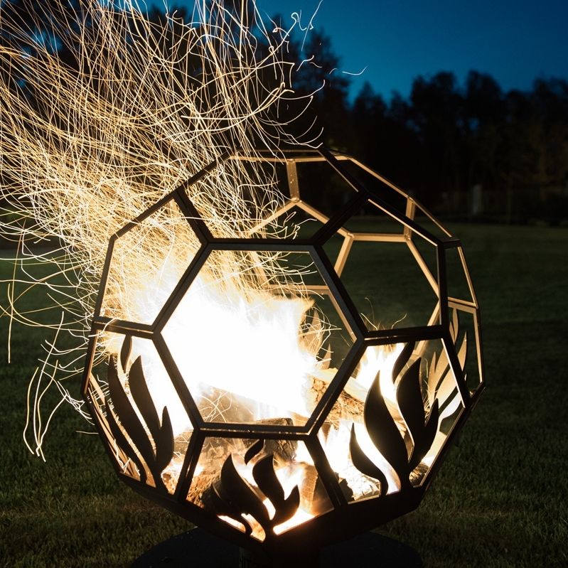 Wood-burning garden hearth - HOGAR - Hitze - steel