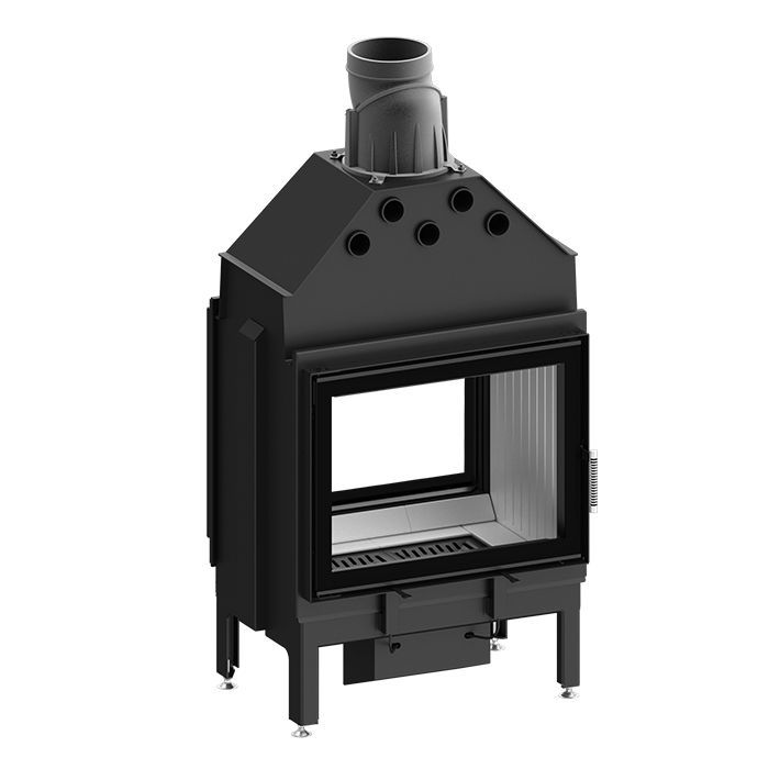 Wood-burning fireplace - ARDENTE DUO 68x53.DSS - Hitze - built-in ...