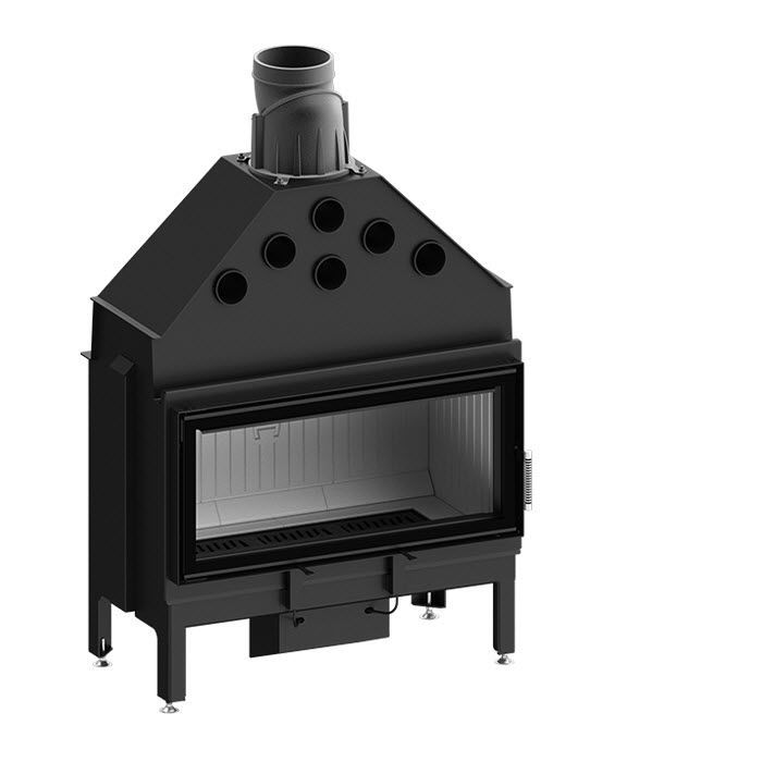 Wood-burning fireplace - ARDENTE 90x41.S - Hitze - built-in / free ...