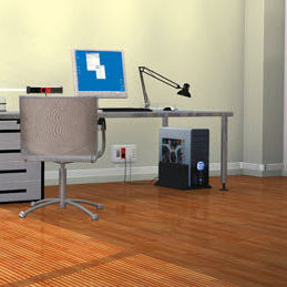 Aluminum cable trunking - Simon - PVC / wall-mounted / work station