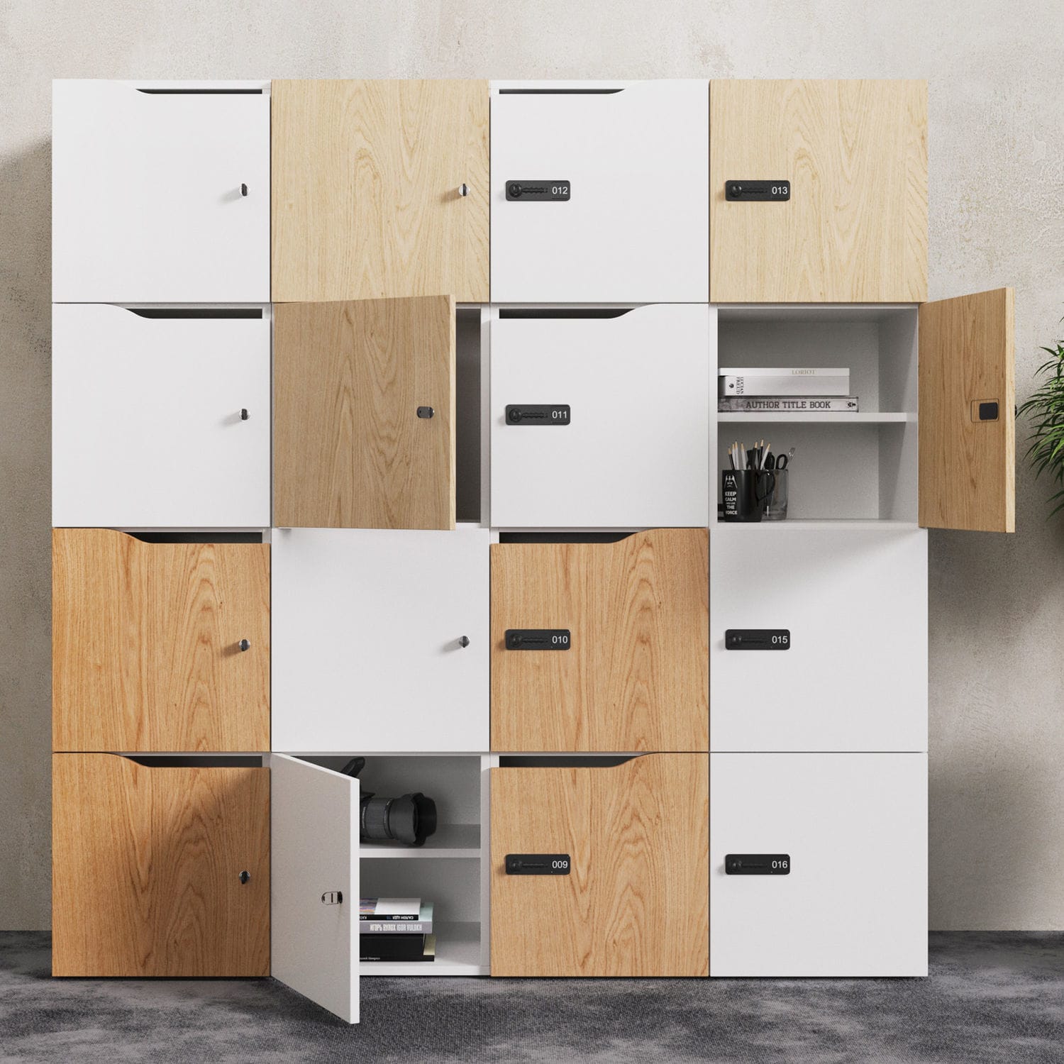 Floor storage cabinet - HushLock - Mikomax Smart Office - for office