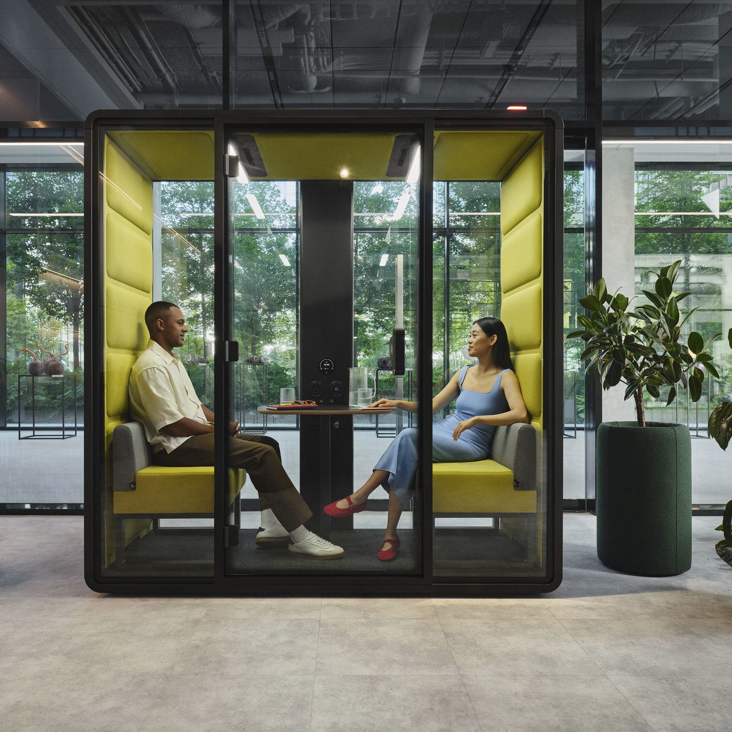 Acoustic office pod - HushFree.XM - Mikomax Smart Office - with glass ...