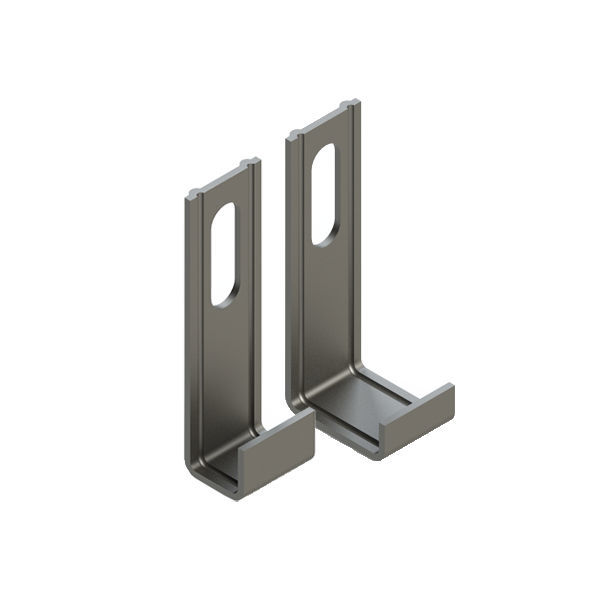 Stainless steel glass clamp - START - industrias peygran - for floor ...