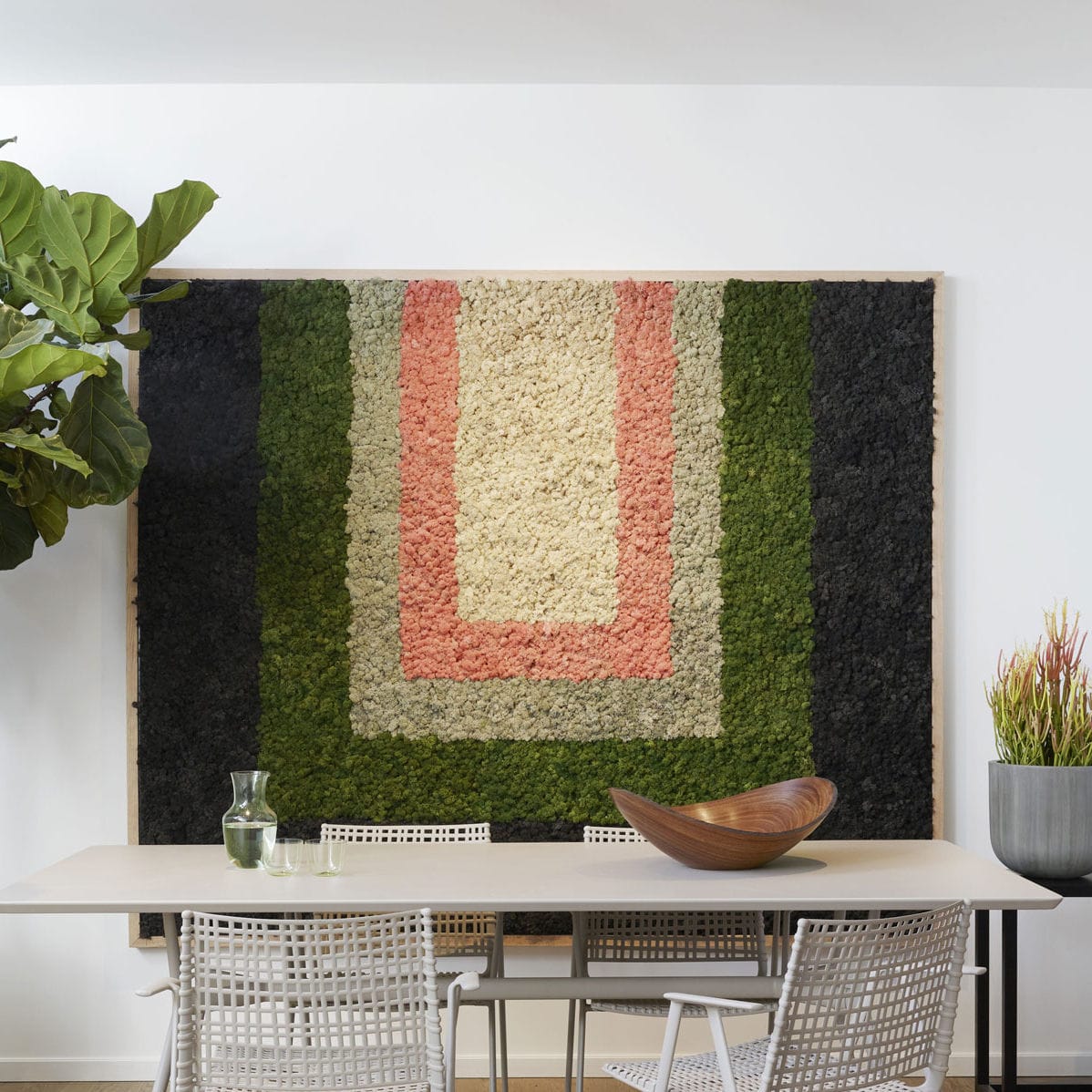 Flat preserved moss - REINDEER - BY NATURE - green wall / for living ...