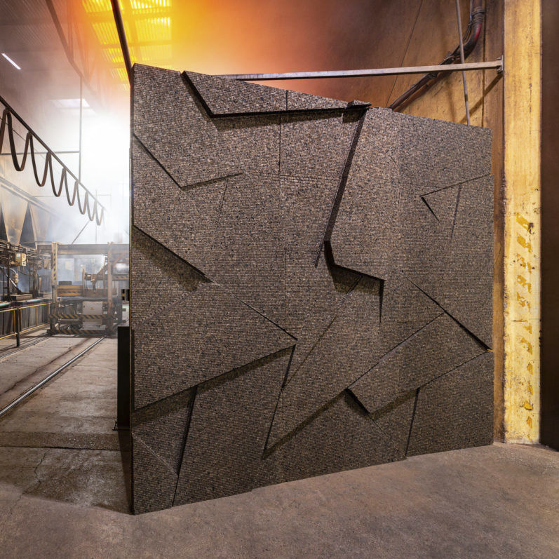 Interior wall covering - GENCORK - BY NATURE - fabric / textured / 3D