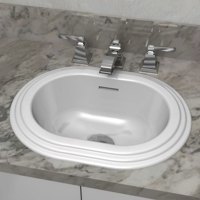 Built-in hand basin - Mini-Sovereign - WATERGAME COMPANY - oval / composite