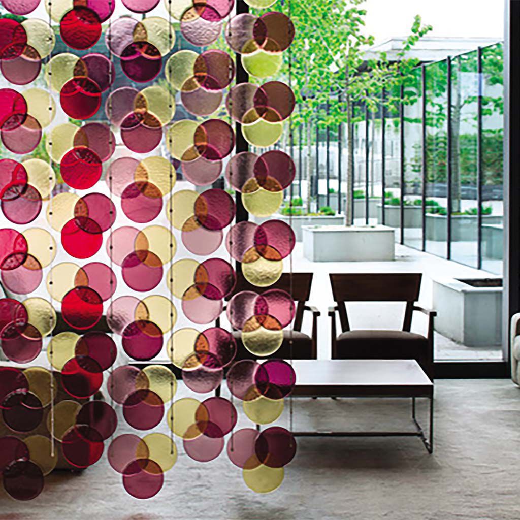 Hotel room divider - RGB - veveglass - Murano glass / indoor / hanging