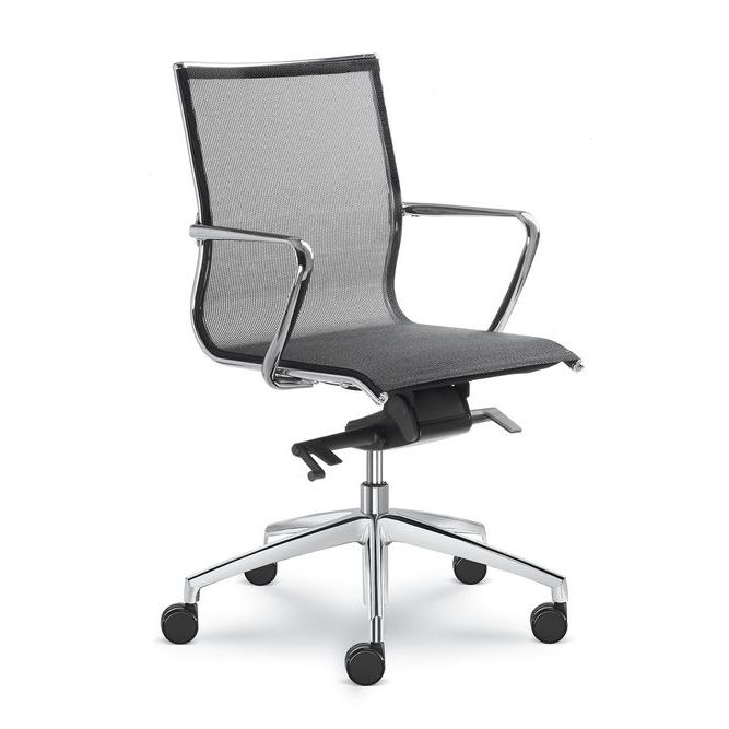 Contemporary office chair - PLUTO - LD Seating s.r.o. - indoor / mesh ...