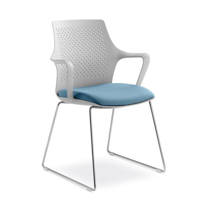 Wire conference chair - TARA - LD Seating s.r.o. - plastic / chrome ...