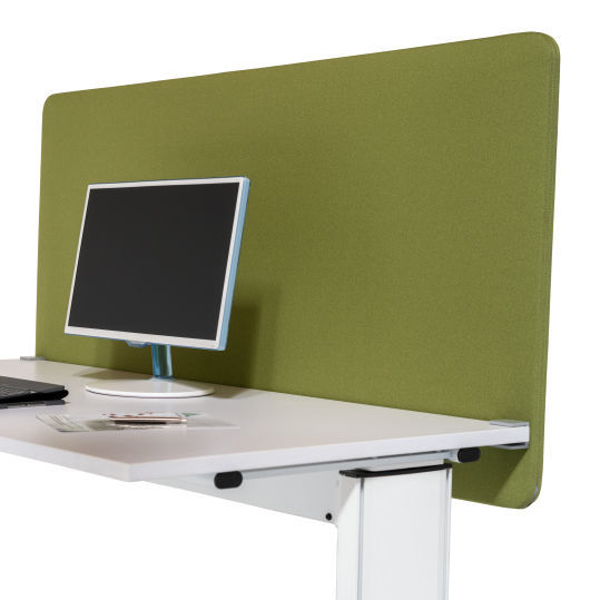 Desk mounted desk divider - DECAMPO CURVE - PREFORM GmbH - fabric ...
