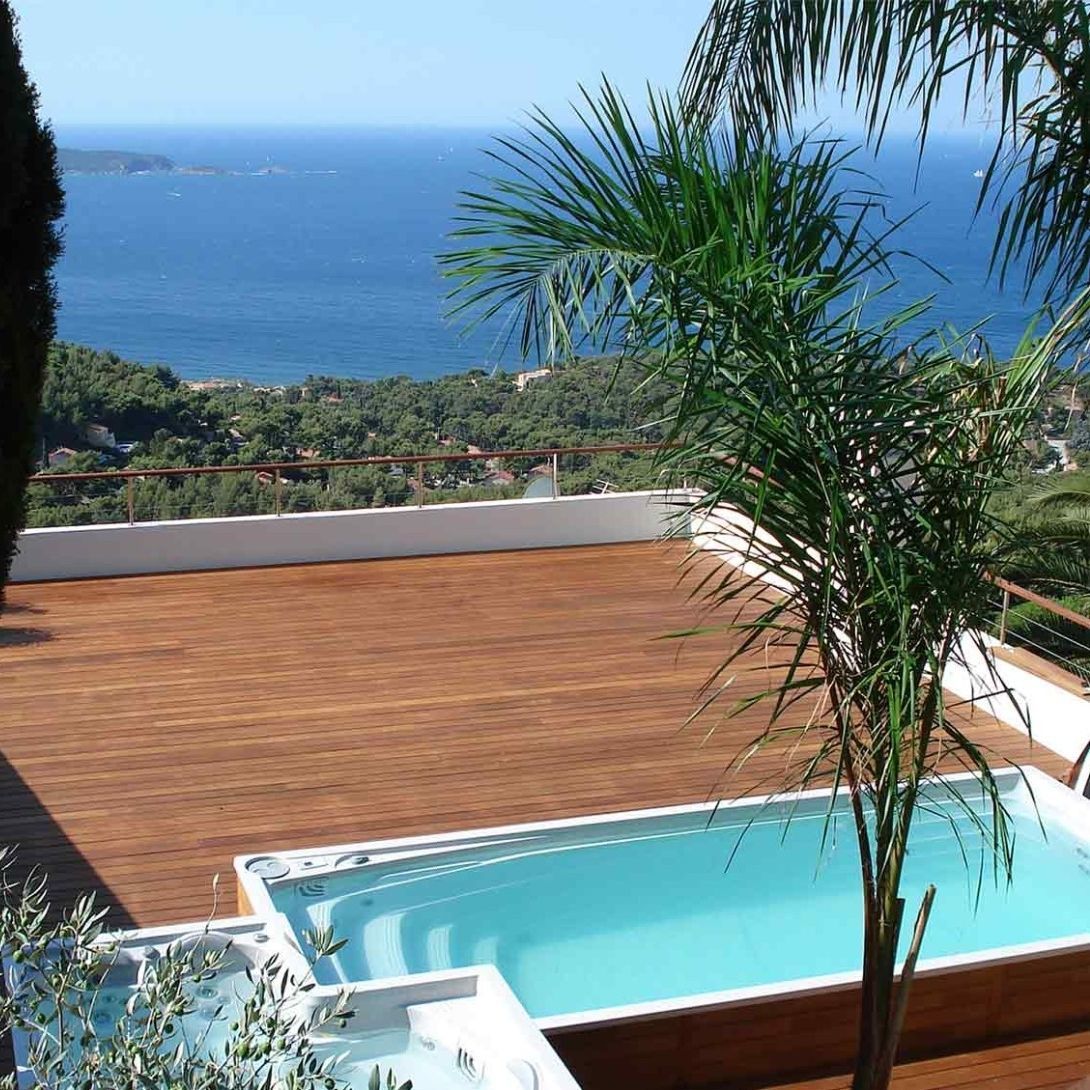 Built-in swim spa - CombiiN - USSPA, s.r.o. - rectangular / multiplace ...