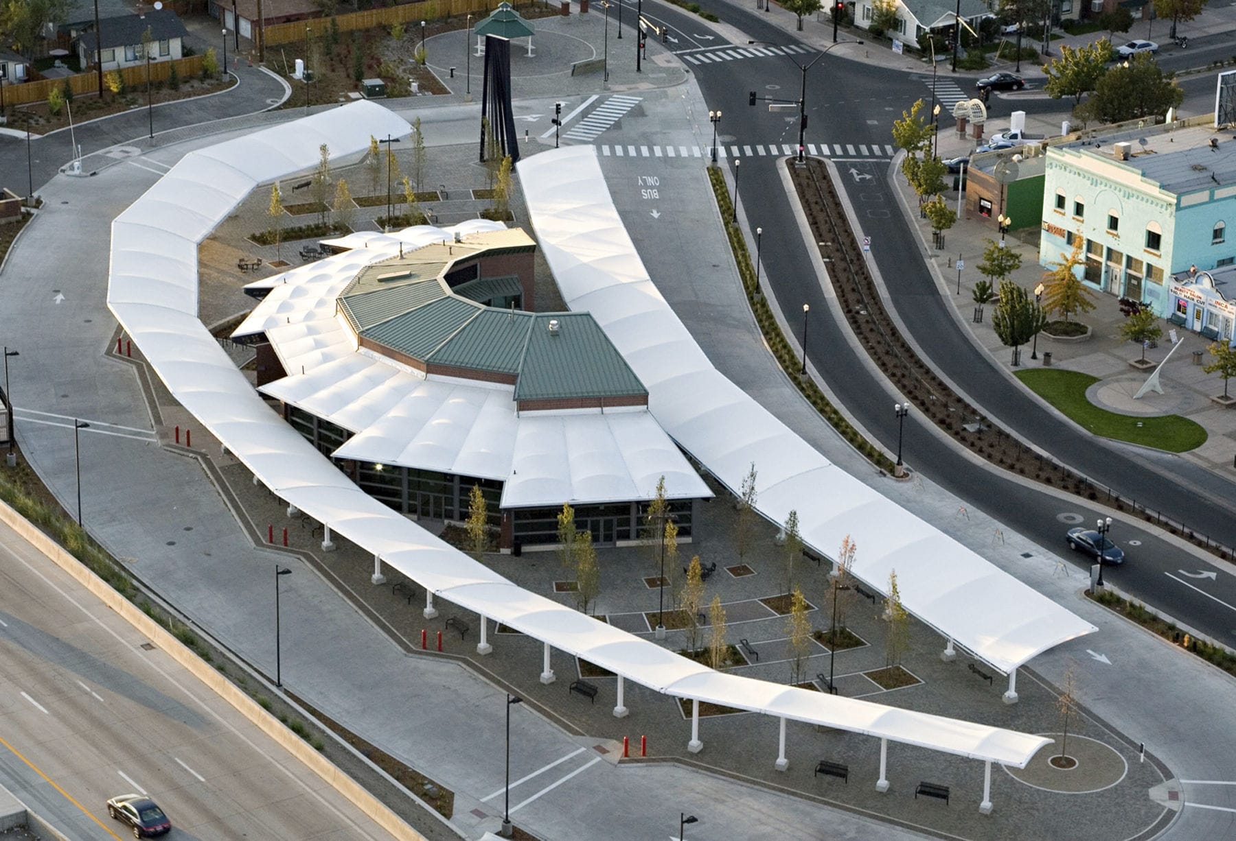 PTFE architectural membrane / for tensile structures / for public ...