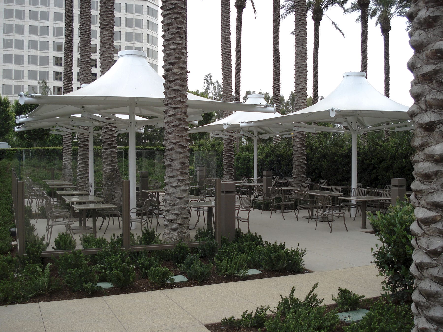 Cable-and-membrane tensile structure - MAST-SUPPORTED TENSILE ...