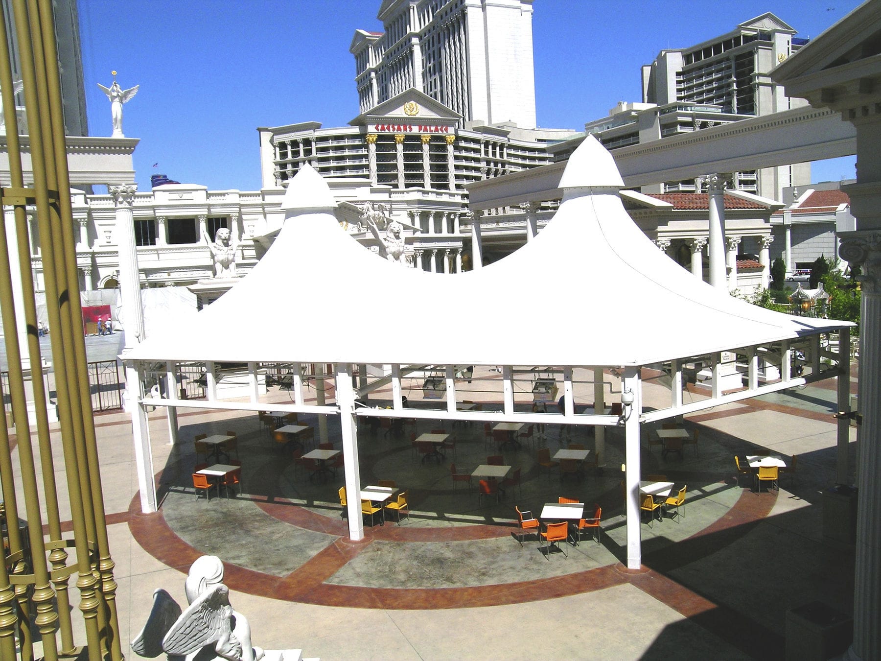 Cable-and-membrane tensile structure - MAST-SUPPORTED TENSILE ...