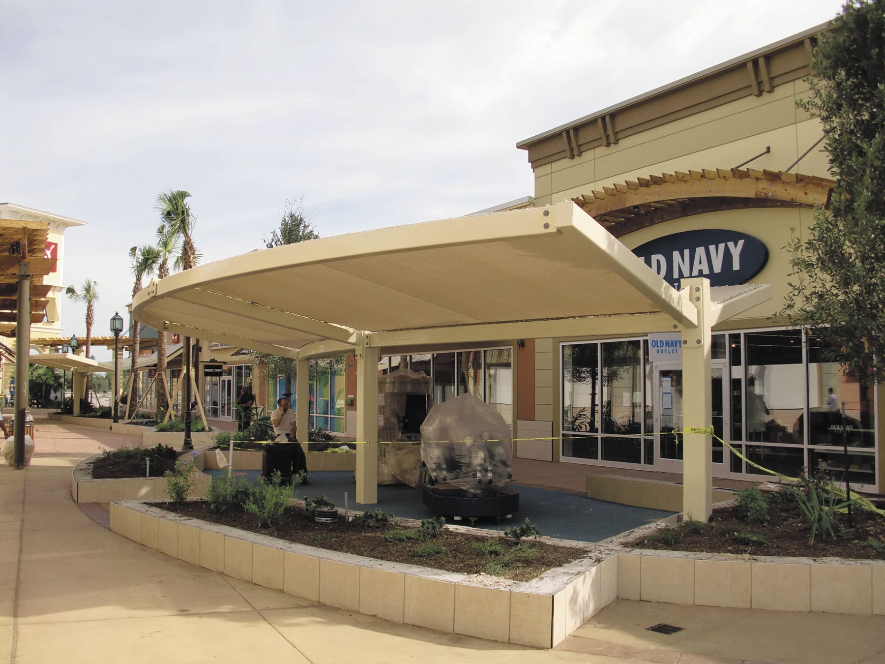 Cable-and-membrane tensile structure - FRAME-SUPPORTED TENSILE ...