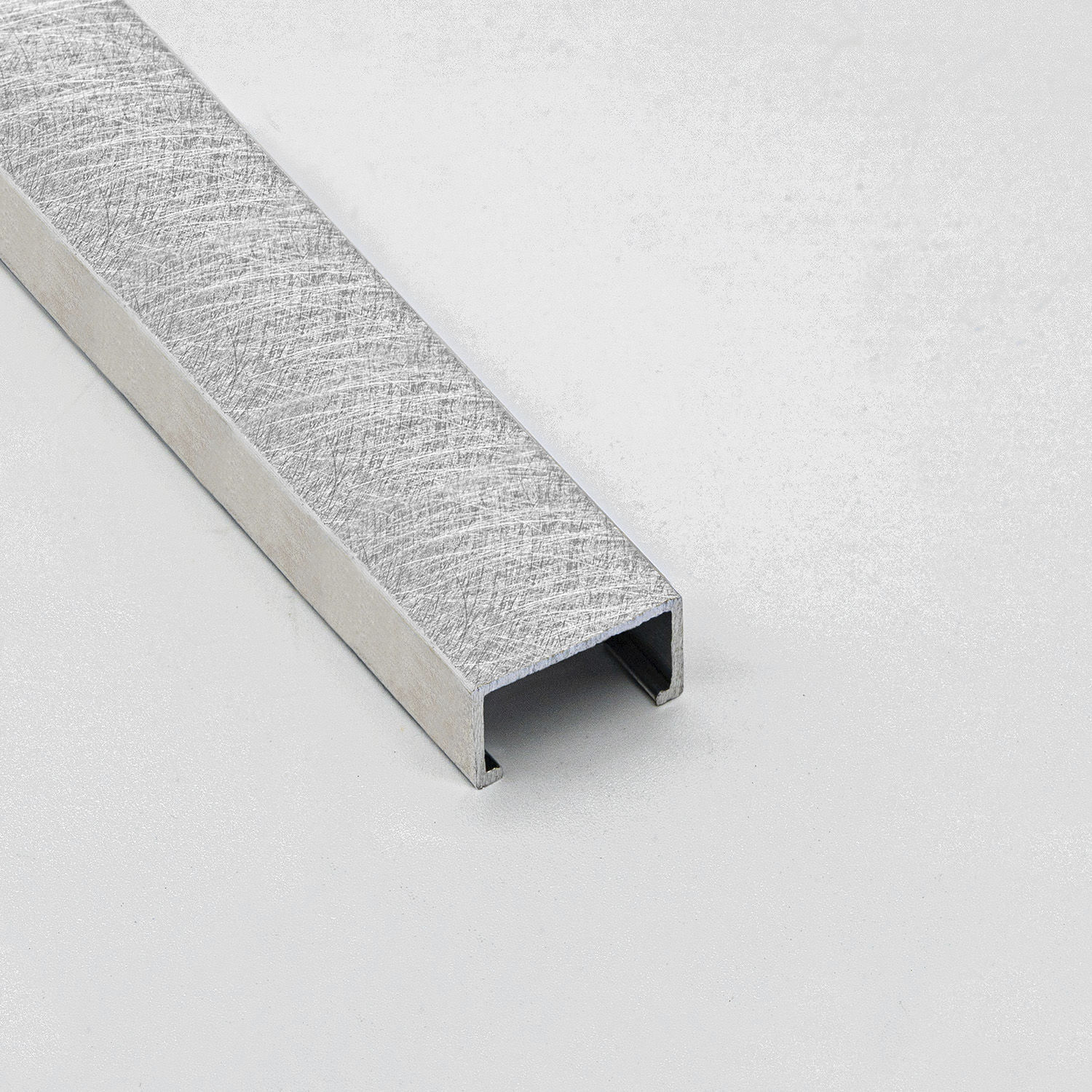 Aluminum edge trim - ORBITAL BRUSHED | 8X15 - ALUMACER® - for tile / U ...