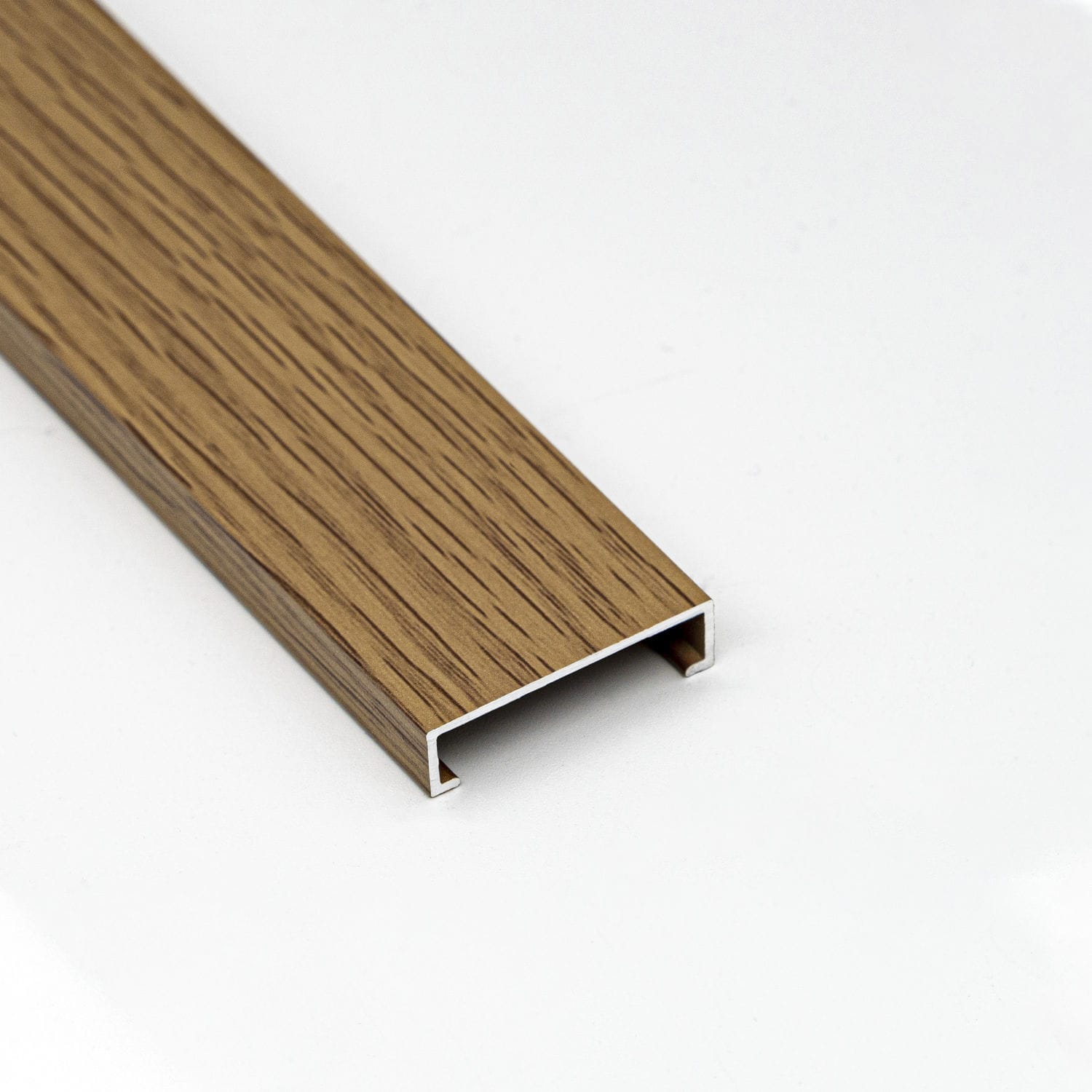 Aluminium decorative profile - WOOD 7X30 - ALUMACER® - for tile / U ...