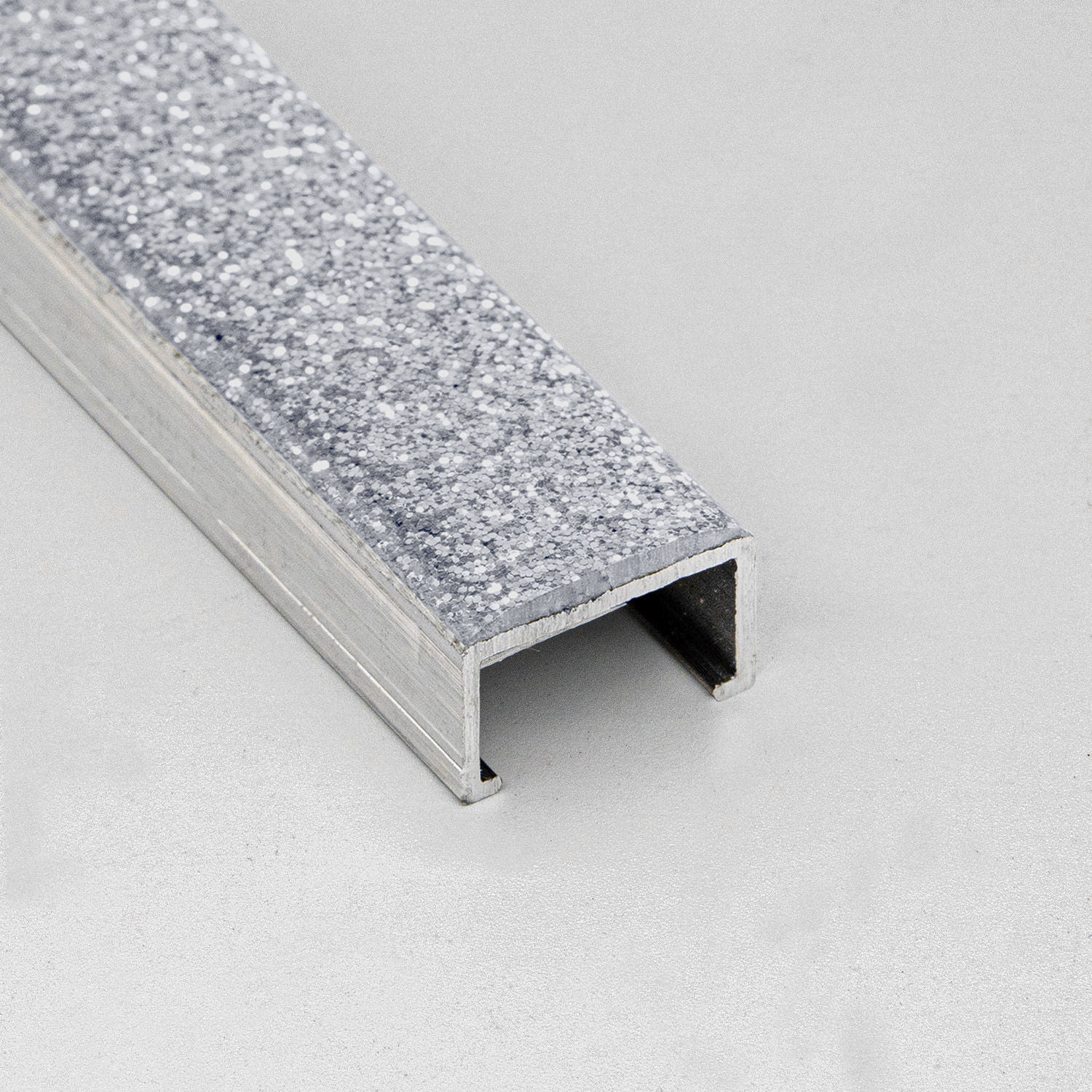 Resin listello - GLITTER 9X17 - ALUMACER® - aluminum alloy