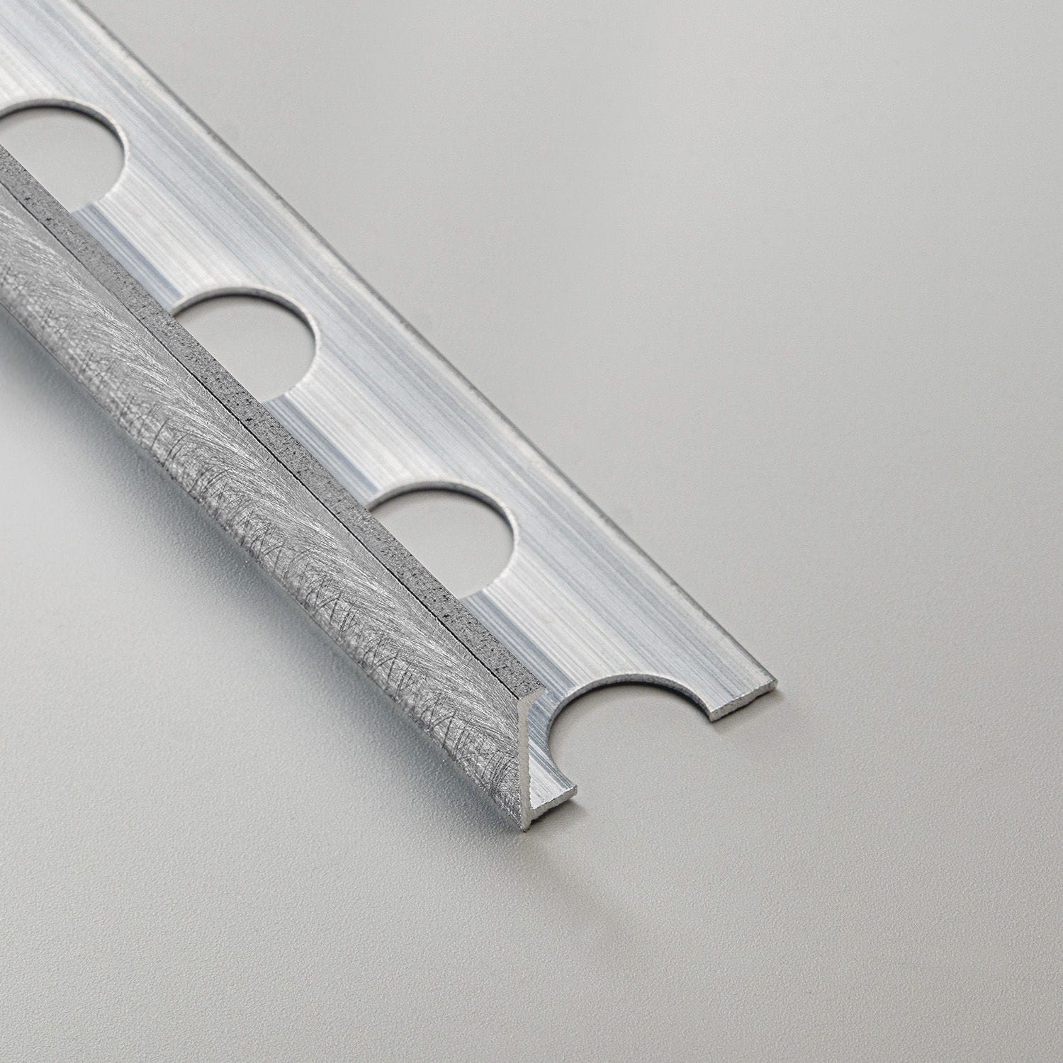 Aluminum edge trim - ORBITAL BRUSHED L12 - ALUMACER® - outside corner ...