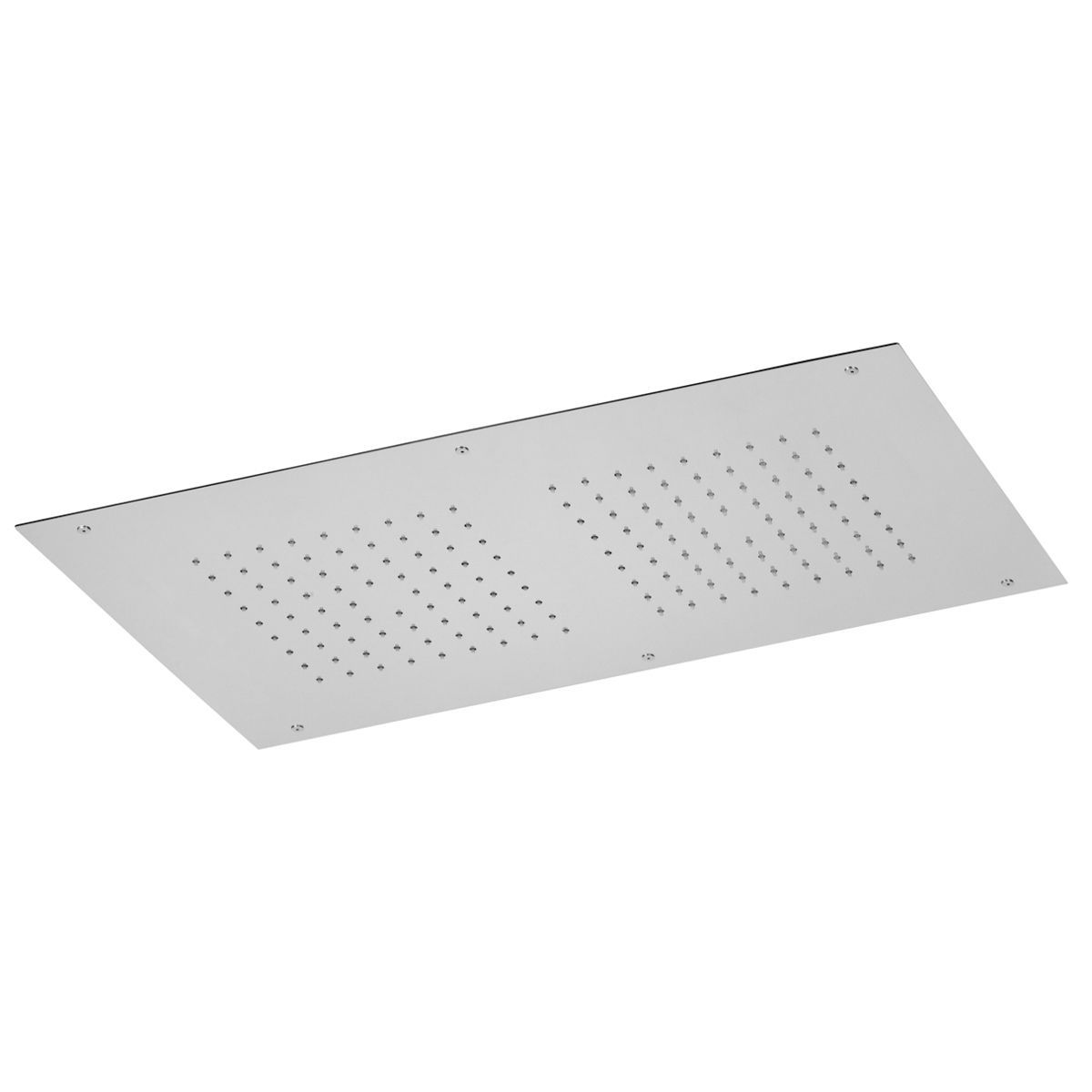 Recessed ceiling shower head - 145 553 9CR - Bruma - rectangular / rain