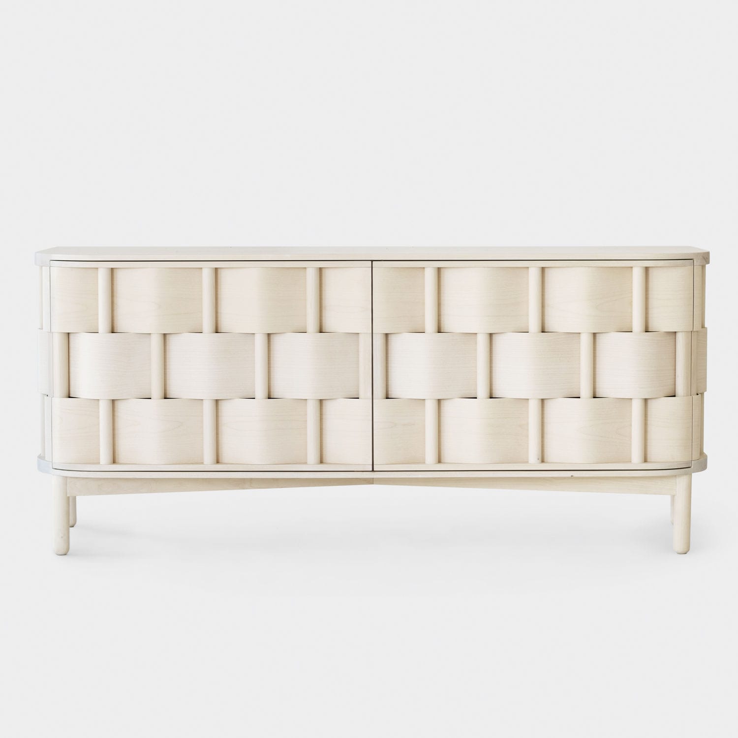 Contemporary sideboard - W133-N - Ringvide - oak / birch / beige