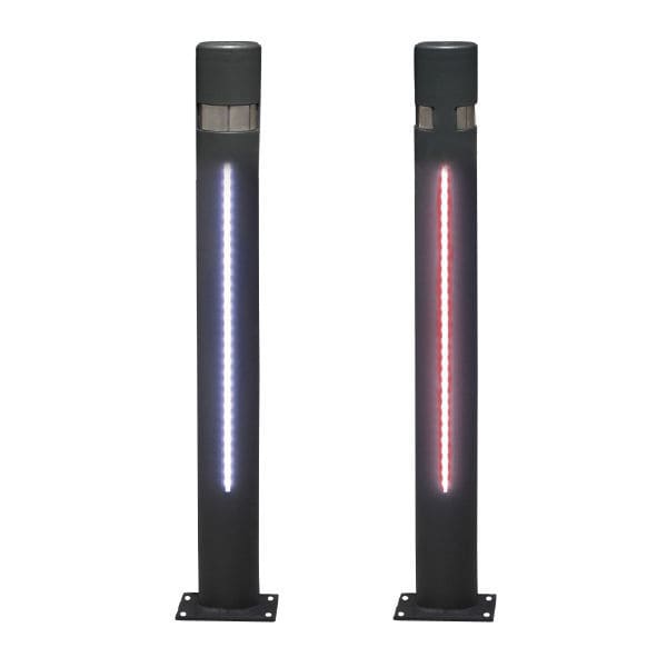 Security bollard - CITY LEDS - Ado urban - iron / luminous / for public ...