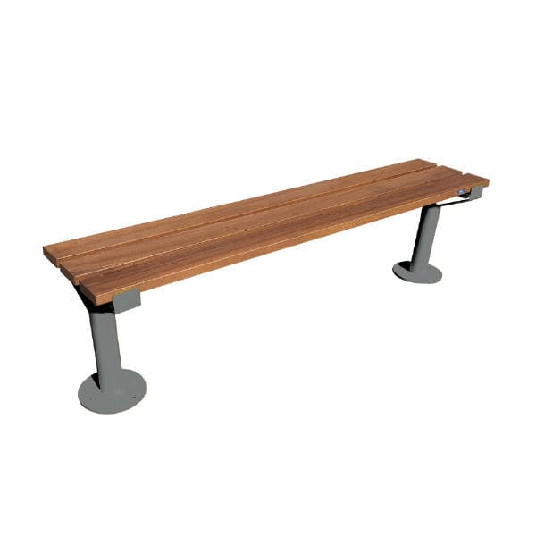 Contemporary public bench - MISTRAL - Ado urban - wooden / metal ...