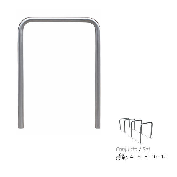 Floor-mounted bike rack - UNIVERSAL - Ado urban - metal / commercial ...