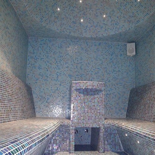 Steam room with shower included - CUSTOM SPA MODULES - Sentiotec