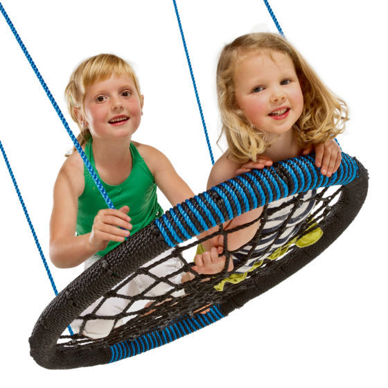 Steel swing - OVAL - KBT - rope / playground / double