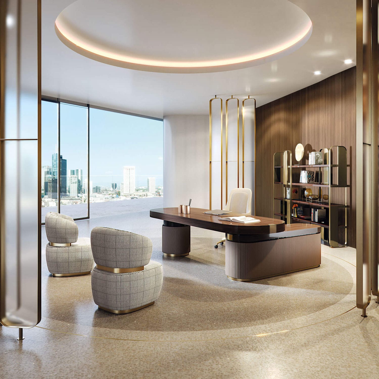 Free-standing desk - OLIMPIA XL - Capital Collection - contemporary ...