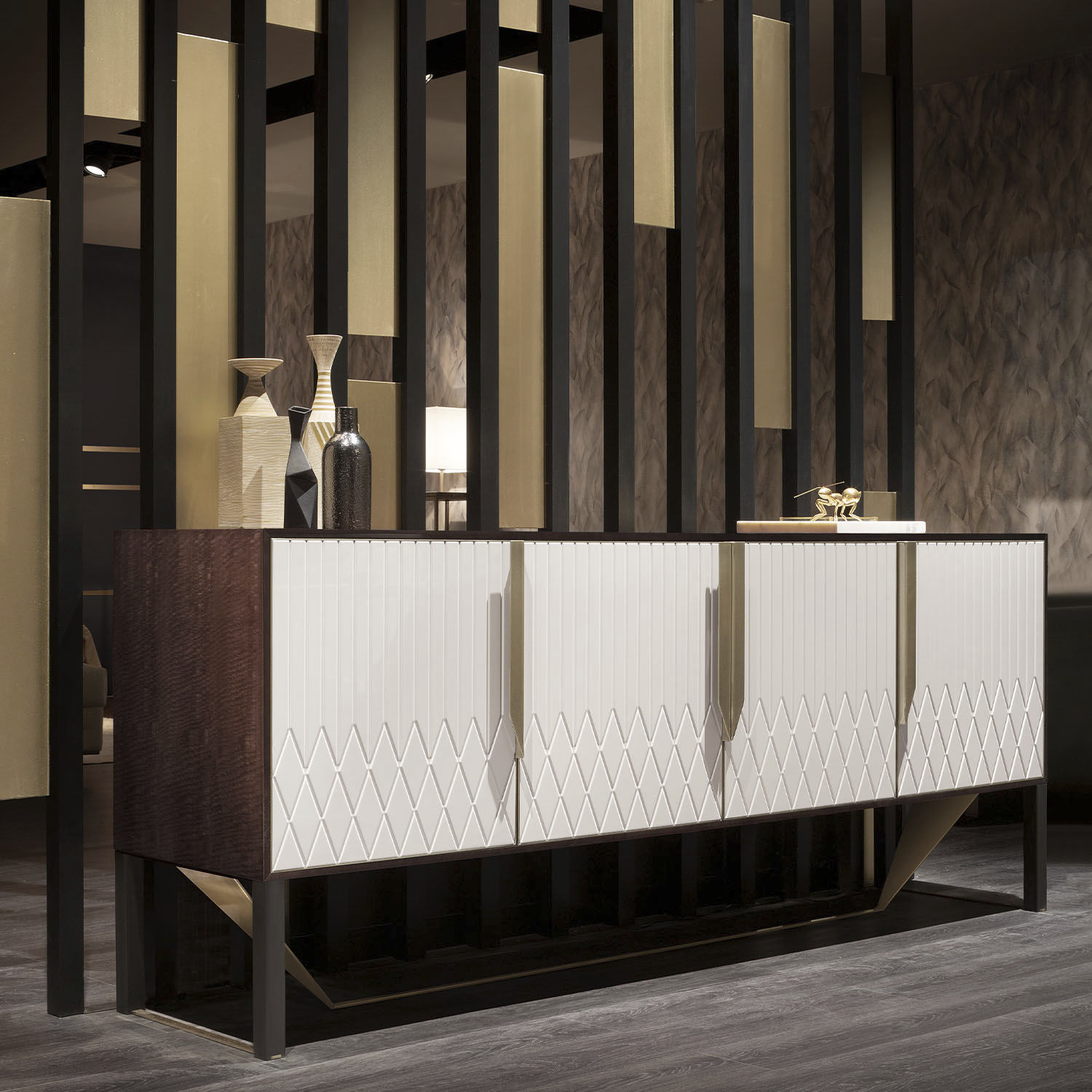 Contemporary sideboard - Prisma - Capital Collection - wooden / marble ...