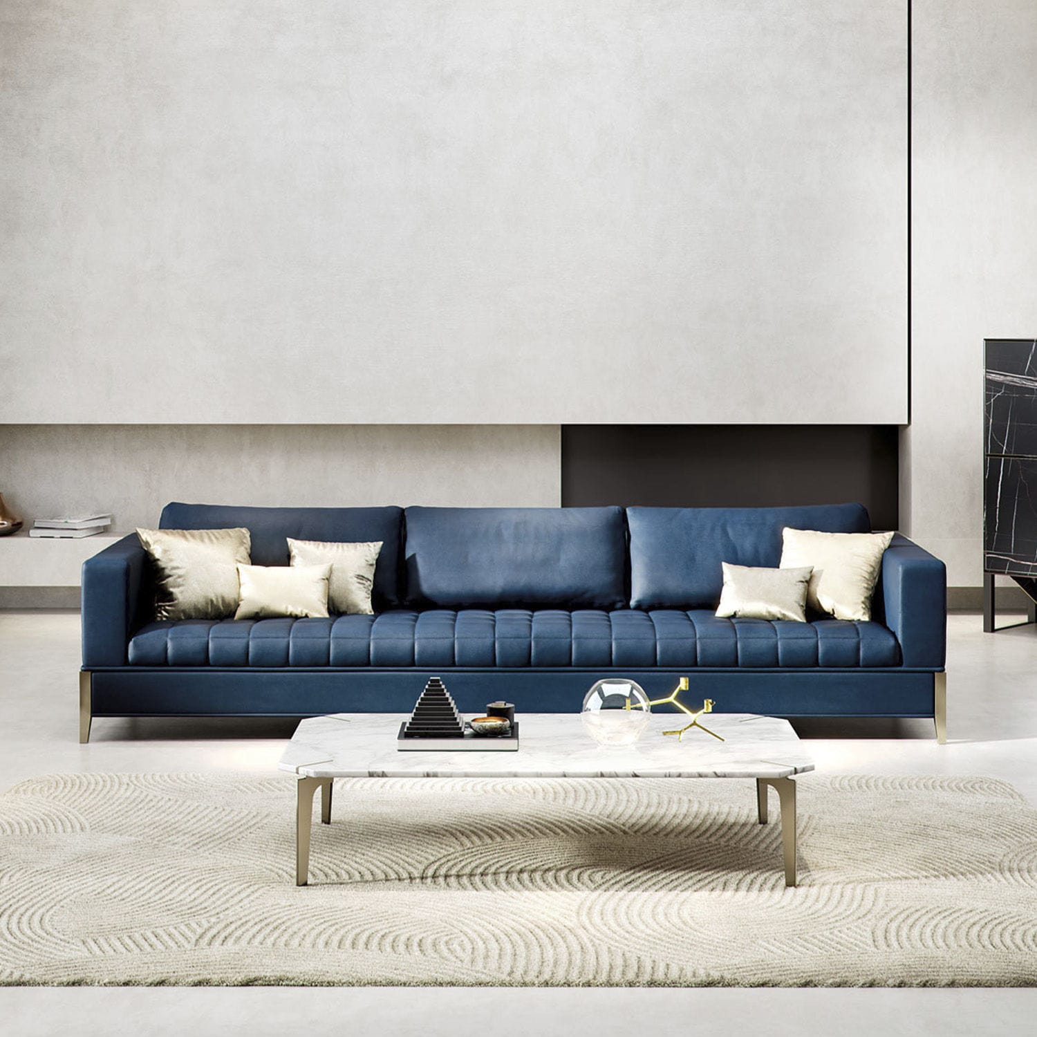 Contemporary sofa - OYSTER 3P - Capital Collection - fabric ...