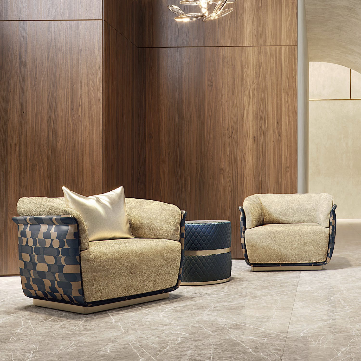 Contemporary side table - COOKIE SERVICE - Capital Collection - wooden ...