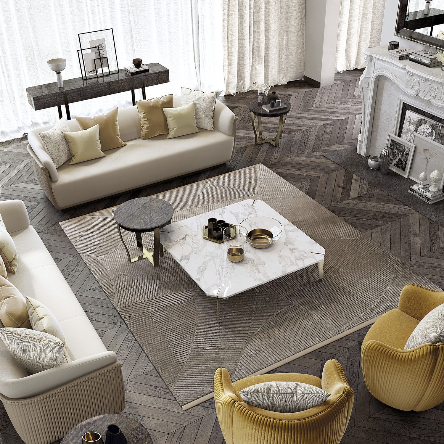 Contemporary side table - ARISTO M - Capital Collection - wooden ...