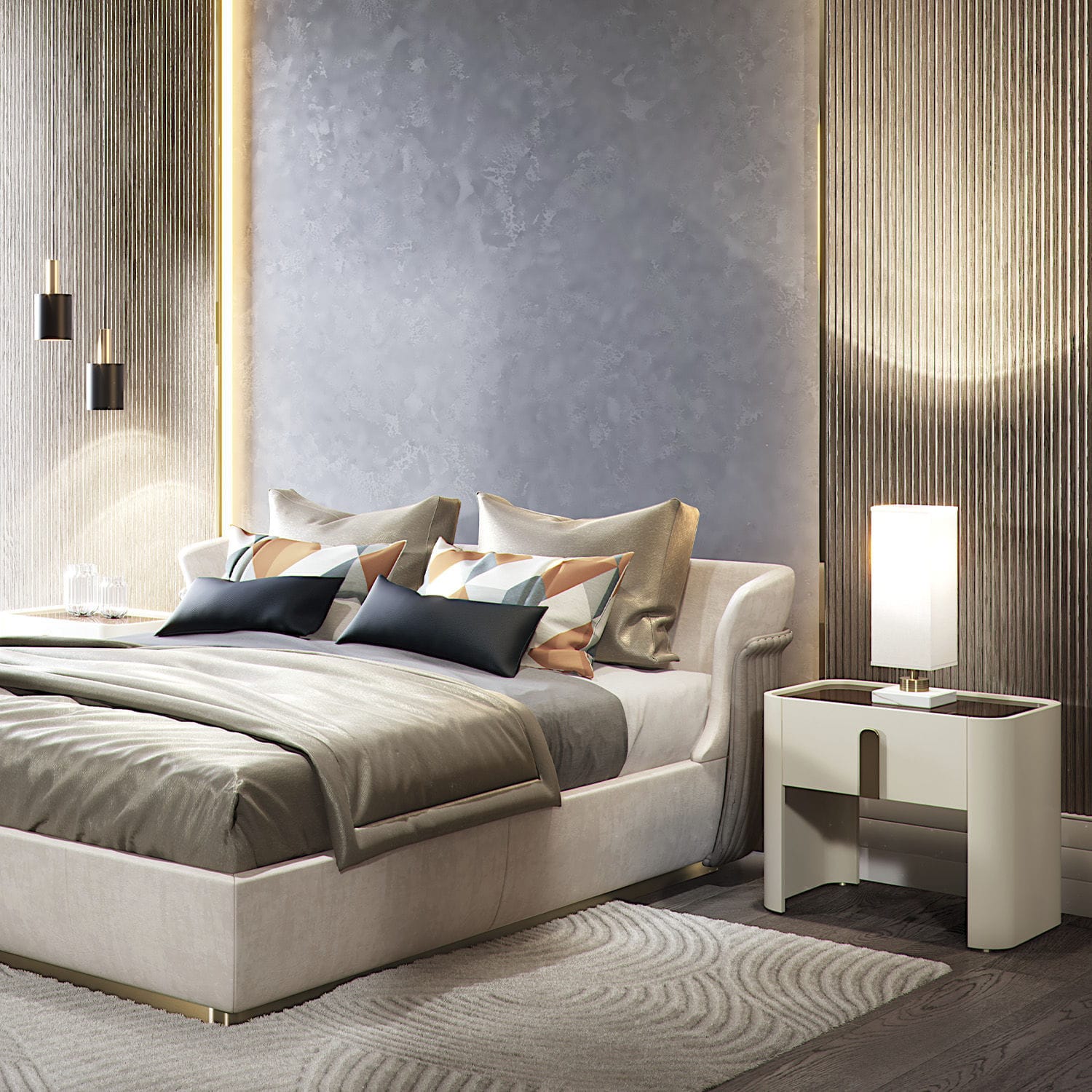 Contemporary bedside table - EDEN XL - Capital Collection - wooden ...