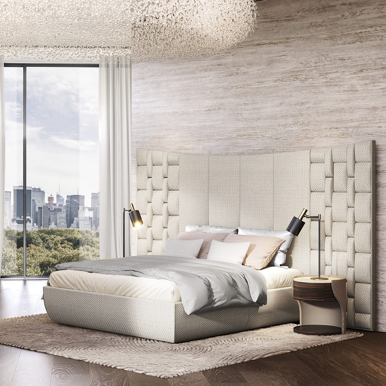 Contemporary bedside table - DATEJUST - Capital Collection - wooden ...