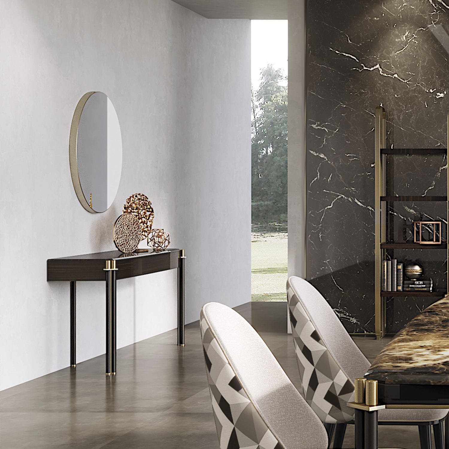 Contemporary sideboard table - MAYFAIR - Capital Collection - wooden ...