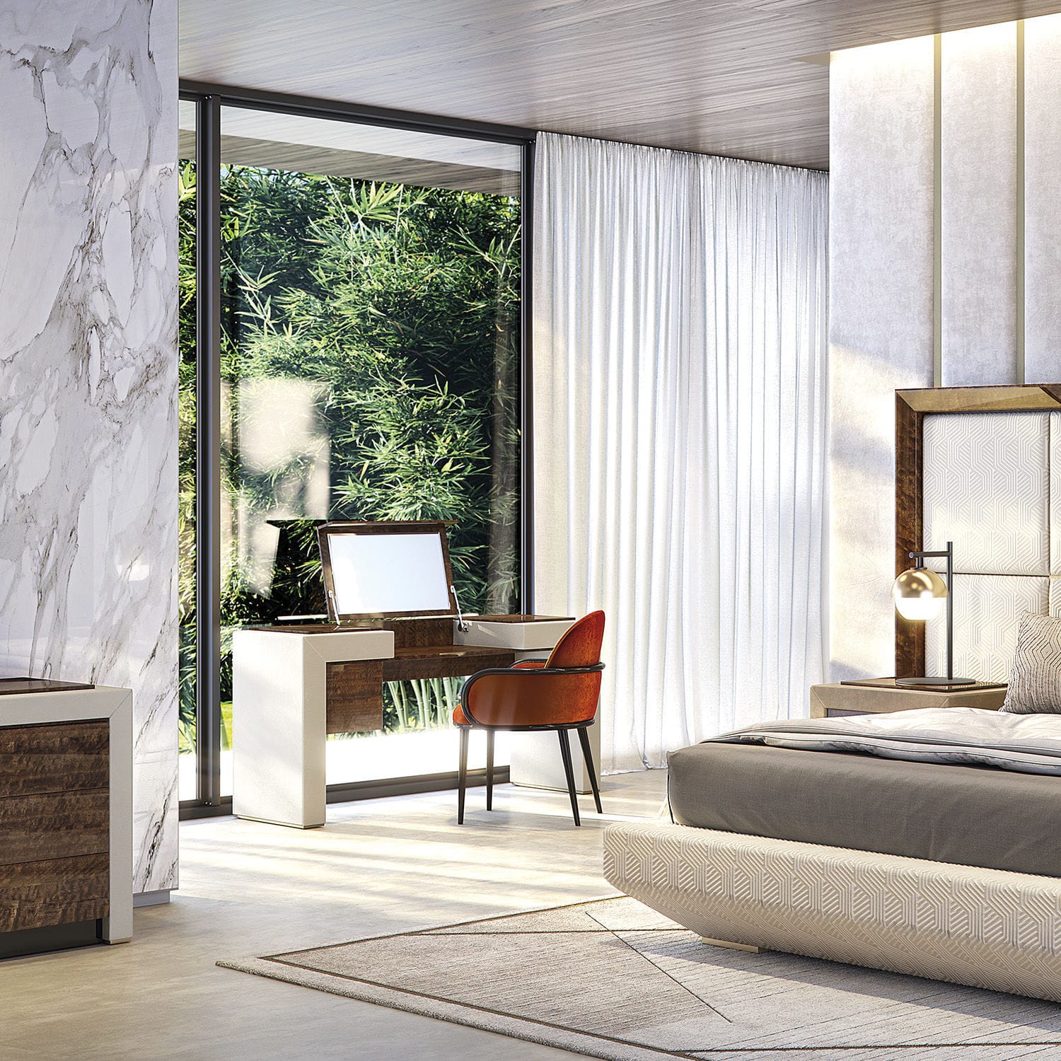 Contemporary dressing table - KANDY - Capital Collection - wooden ...