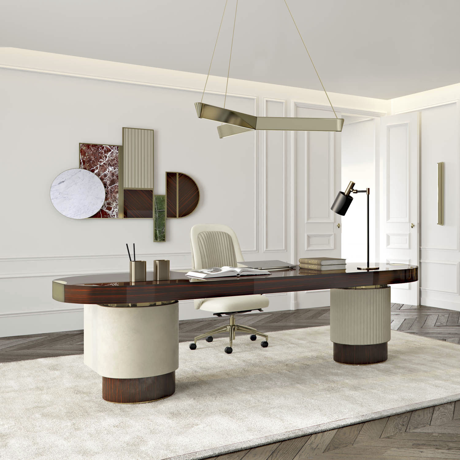 Executive desk - Olimpia - Capital Collection - free-standing ...