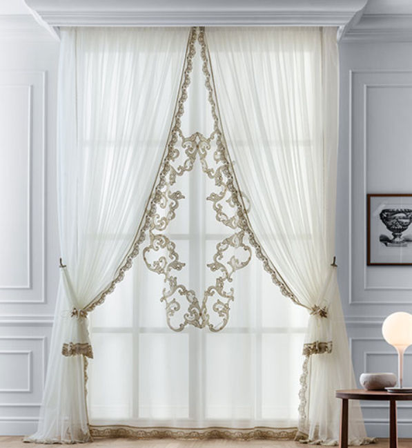 Plain sheer curtain fabric - PALAZZO MODEL 35 - Chicca Orlando srl ...