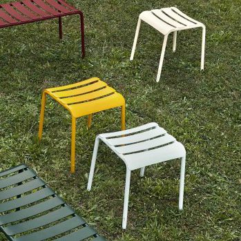 Contemporary stool - STECCA - Colos - aluminum / garden