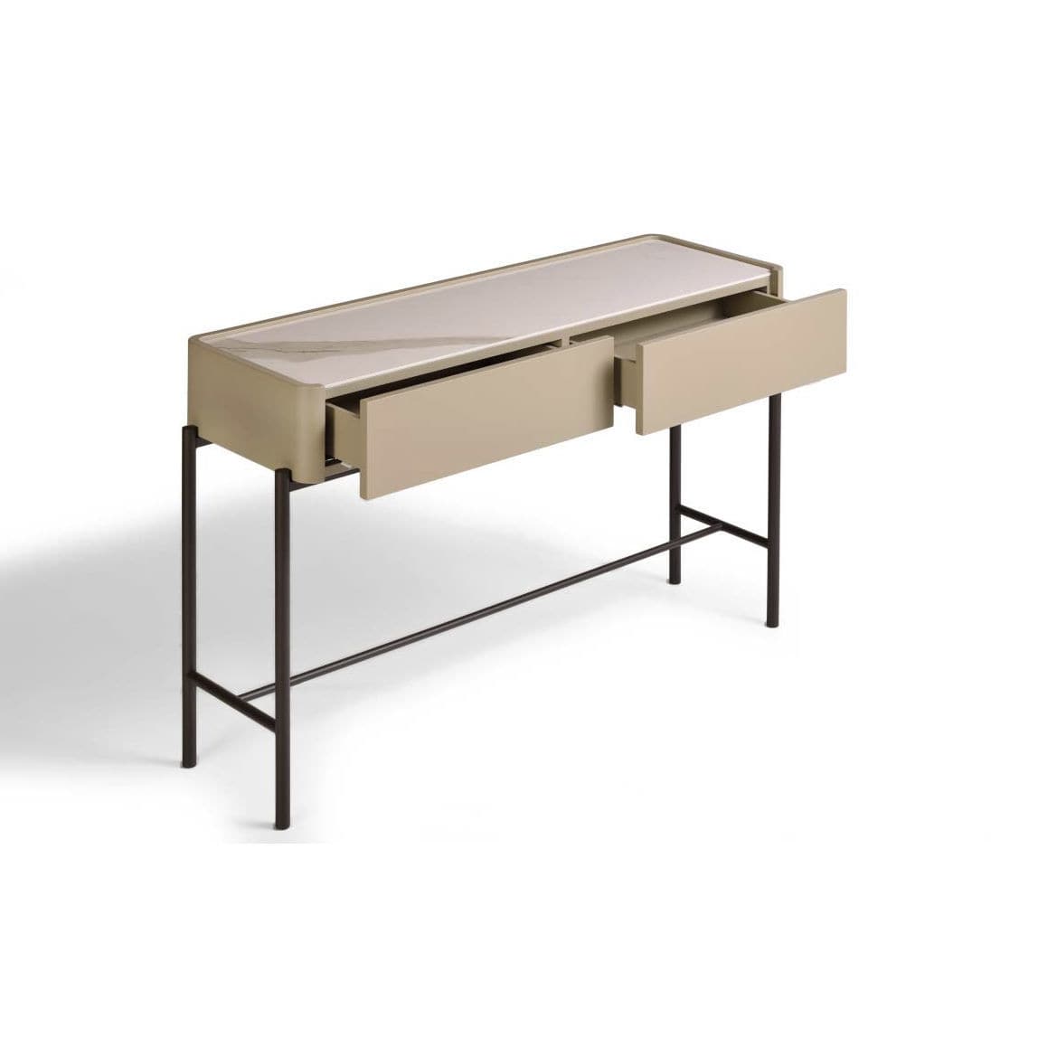 Contemporary sideboard table - PR9 - De-code, Lattas Nik. Spyridon - wood veneer / metal base ...