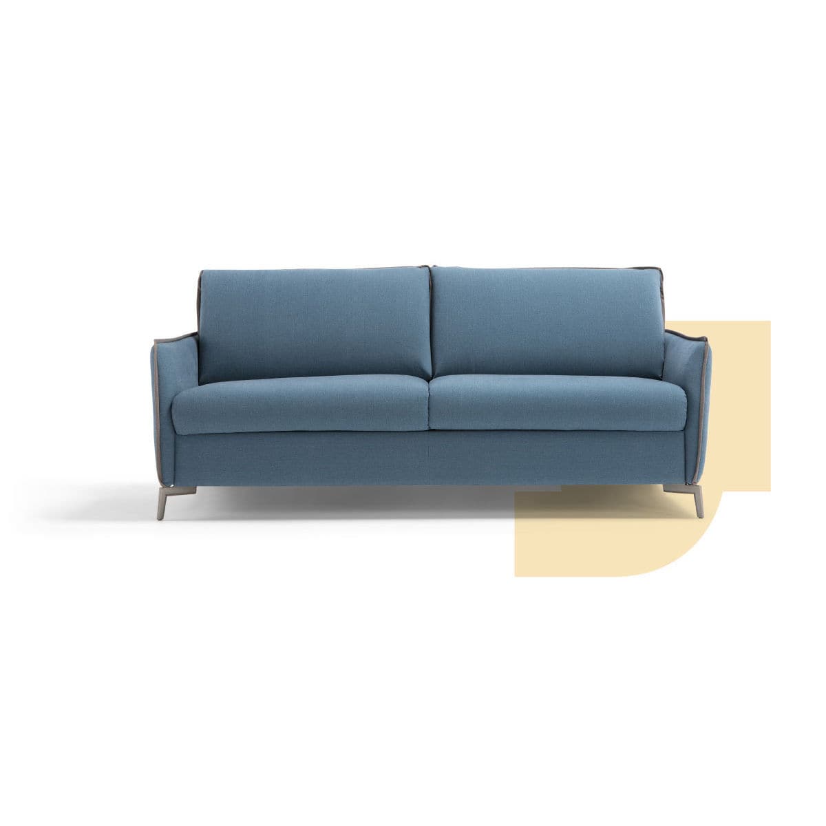 Corner sofa - VALENTINA - Dienne Salotti srl - bed / gray / blue