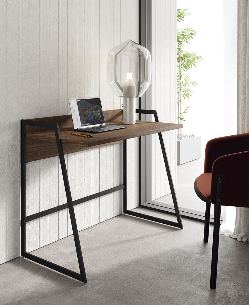 Free-standing desk - Nerd - Mobenia - contemporary / laminate / straight