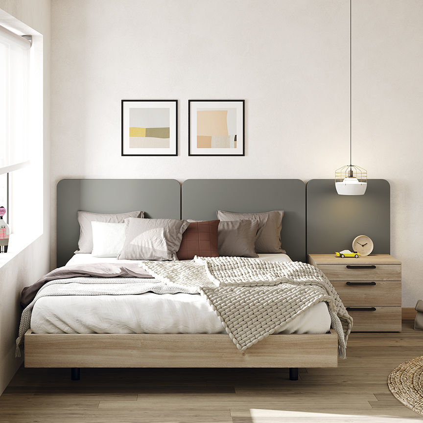 Double bed headboard - Ona - Mobenia - contemporary / fabric ...