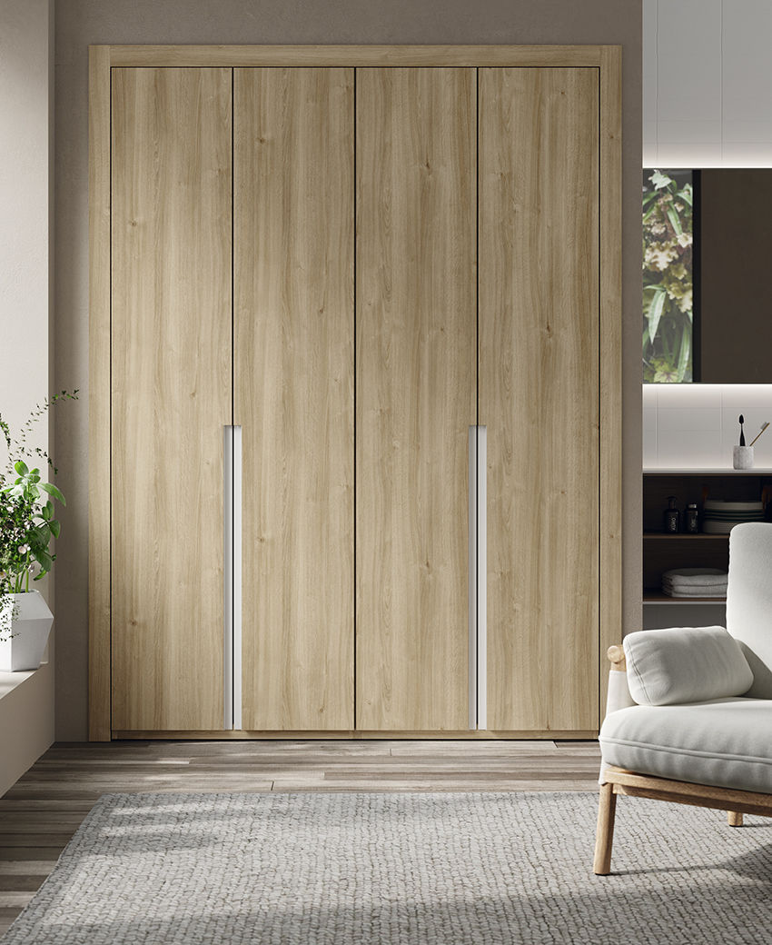 Modular wardrobe - Split - Mobenia - contemporary / laminate / with swing doors